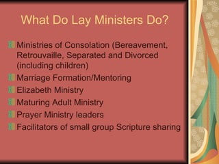 Lay Ministry Formation Program - 2010 | PPT