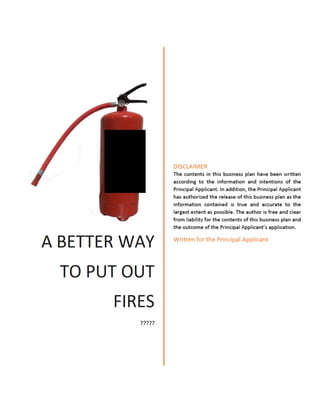 Fire fighting fluid manufacturing business plan for Labour Market ...