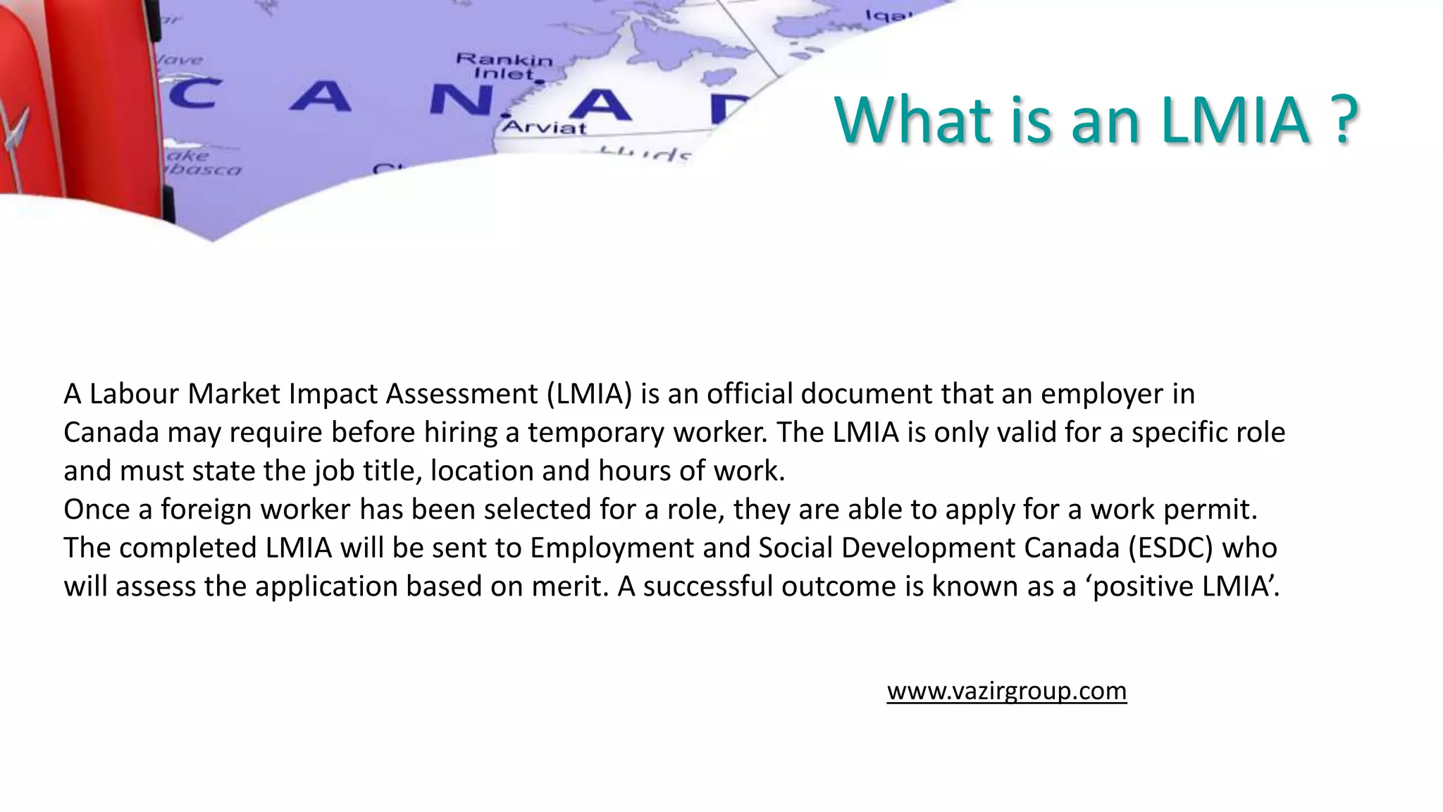 Lmia work permit for Canada - Vazir Group | PPT