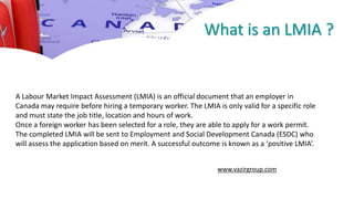 Lmia work permit for Canada - Vazir Group | PPT