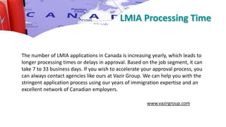 Lmia work permit for Canada - Vazir Group | PPT