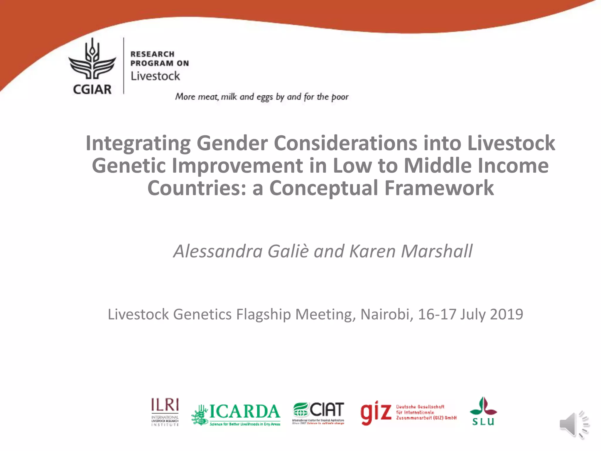 Integrating Gender Considerations Into Livestock Genetic Improvement In