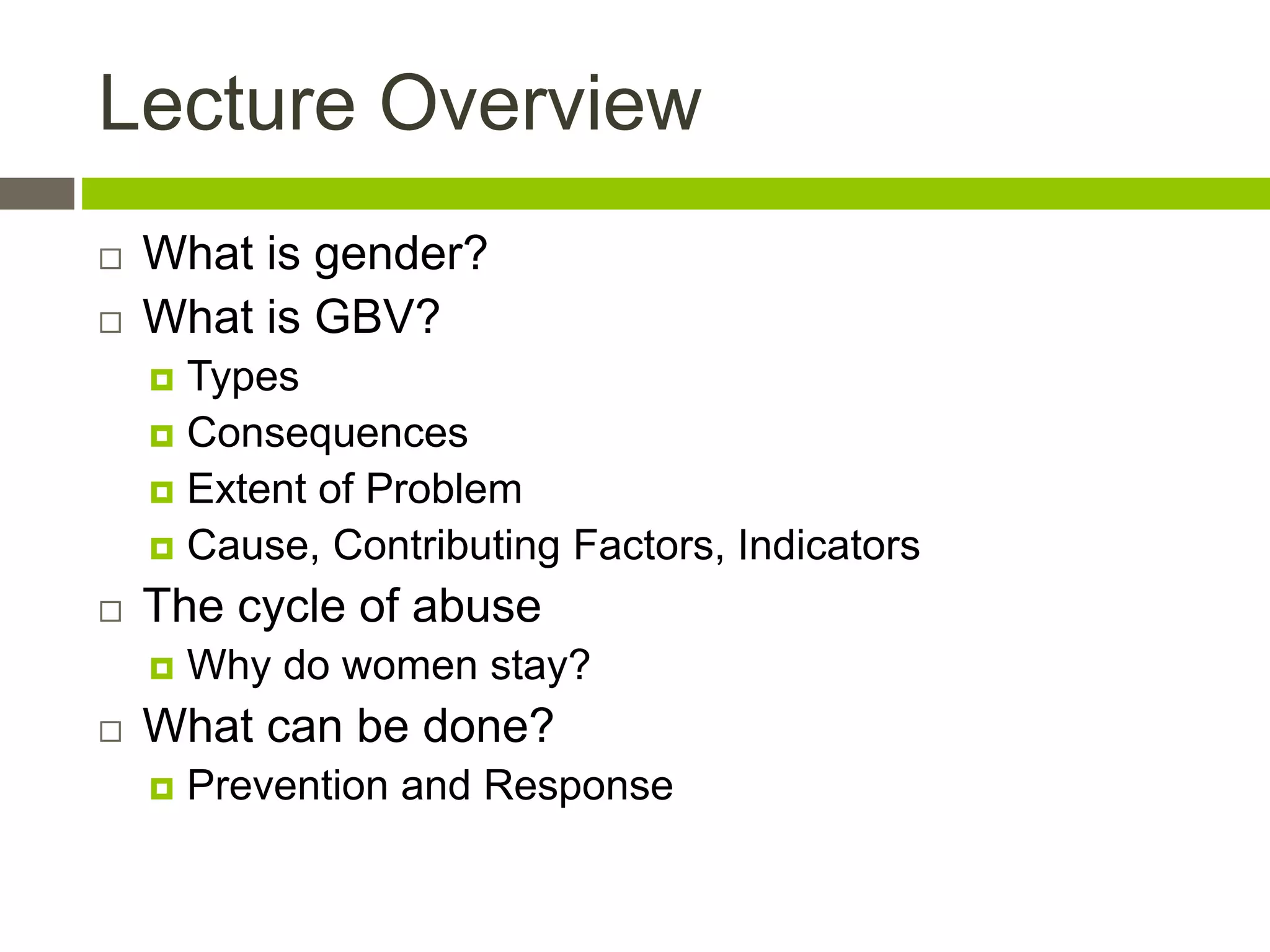 Understanding gender based violance | PPTX | Debated Sensitive Social ...