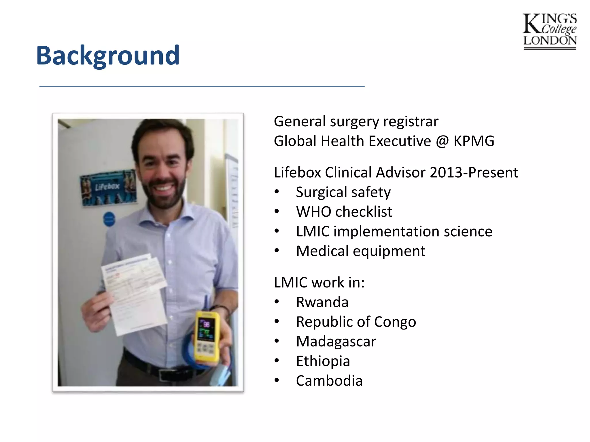 Hospital management and service improvement presentation - low and ...
