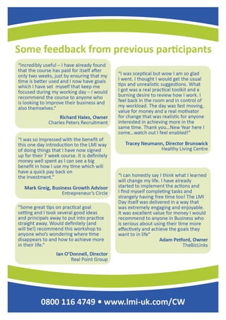 Lmi effective personal management