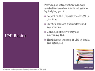 LMI Learning module presentation (2013) | PPT