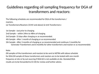 location management instructions of dga of transformer.pptx