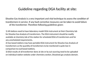location management instructions of dga of transformer.pptx