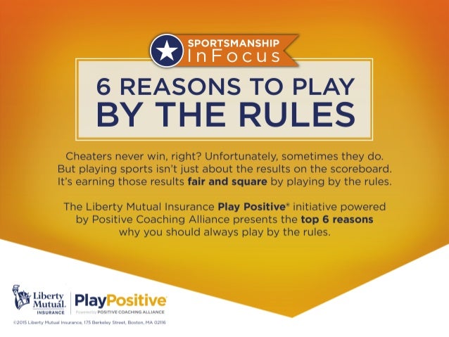 6 Reasons to Play by the Rules