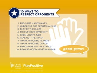 10 Ways to Respect Your Opponent for USA Hockey | PDF