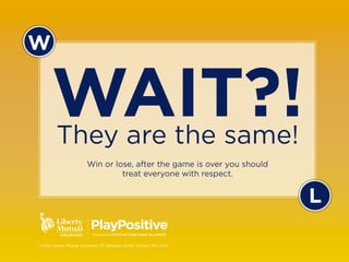 How To Win and Lose With Class for Positive Coaching Alliance | PPT