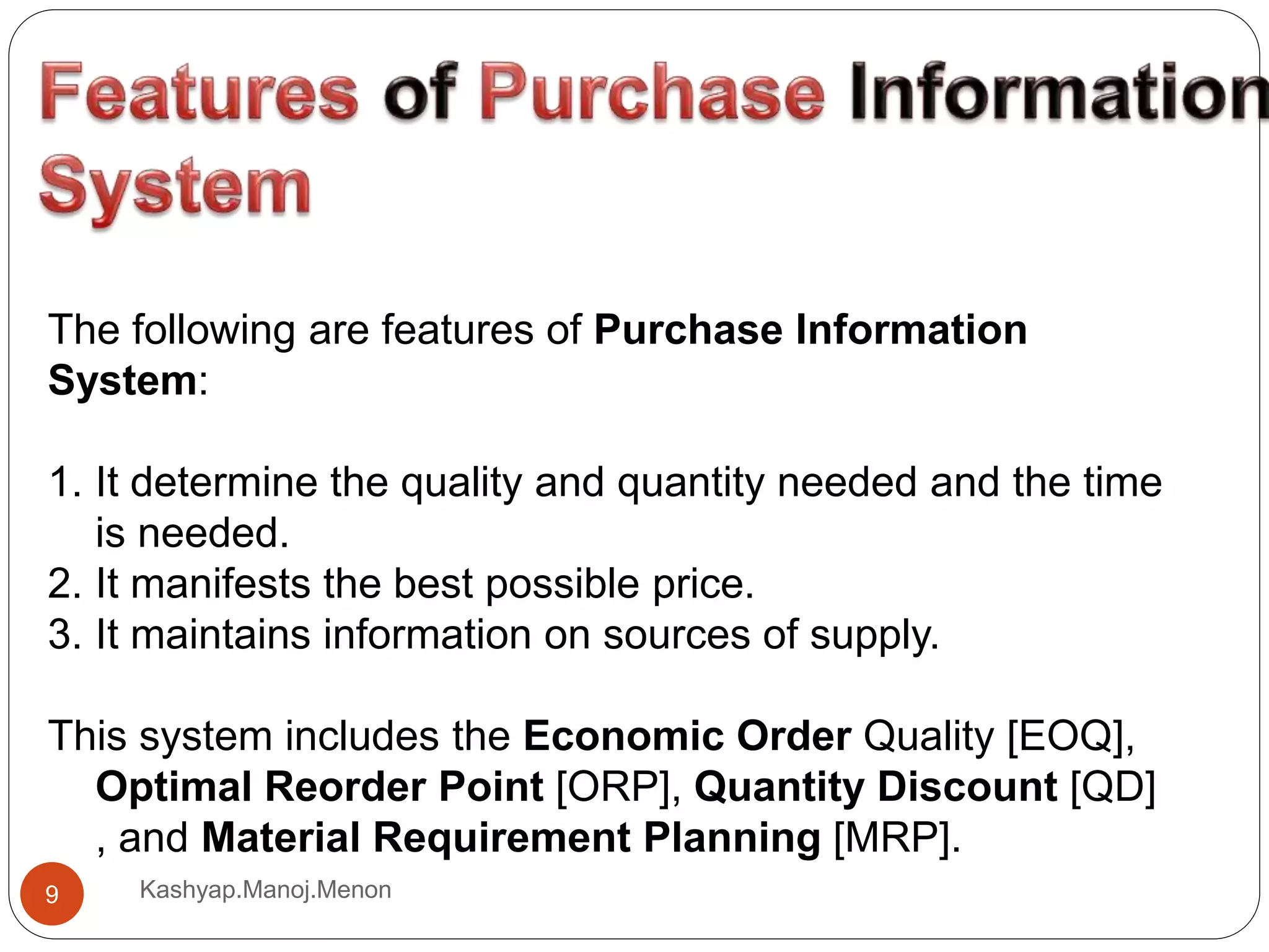 Logistics Management Information System [LMIS] | PPTX