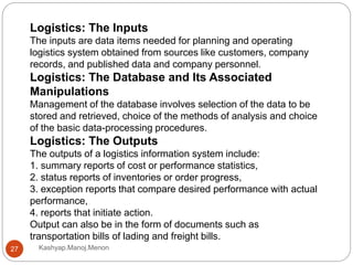 Logistics Management Information System [LMIS] | PPTX
