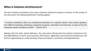 LMIS - Solution Architecture and Tech Design (1).pptx