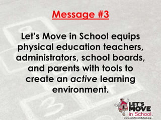 AAHPERD Presents Let's Move in School for Districts and States | PPTX