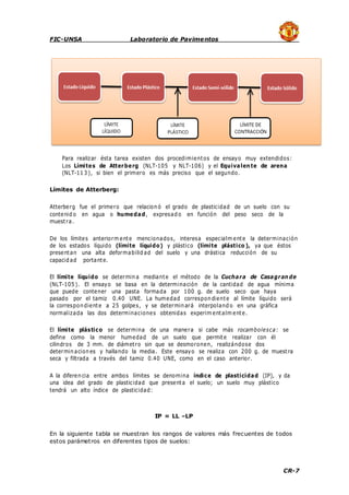 Límites de atterberg | DOCX