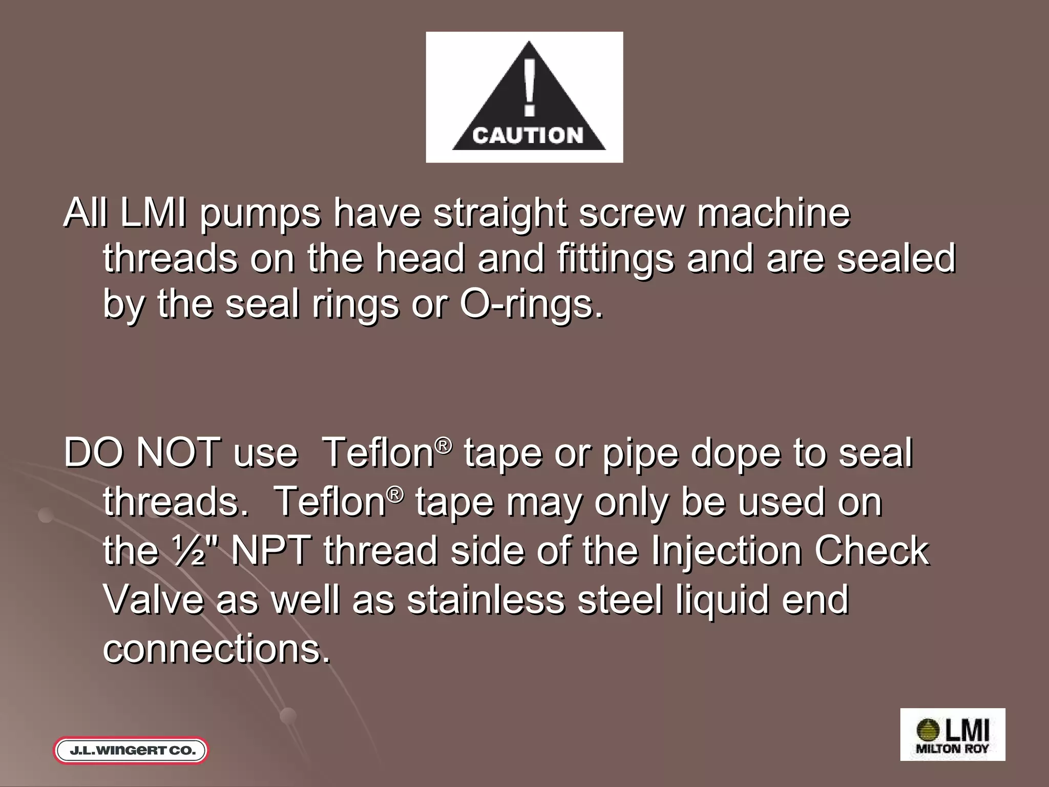 How to Fix LMI and Roytronic Metering Pumps | PPT