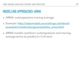 Time Series Analysis: Theory and Practice | PDF