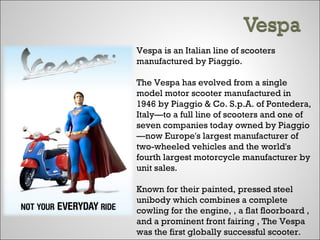 LML Vespa - Brand History | PPT