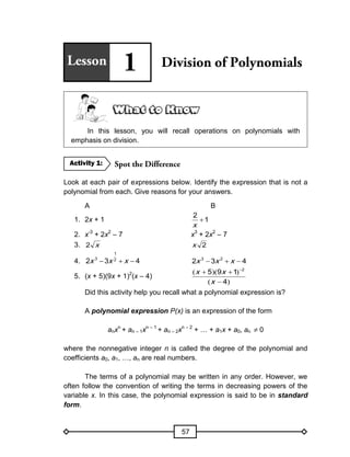 Grade 10 Math Module (1st Quarter) | PDF
