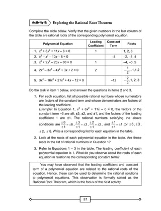 Grade 10 Math Module (1st Quarter) | PDF