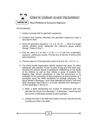 MATH GRADE 10 LEARNER'S MODULE | PDF