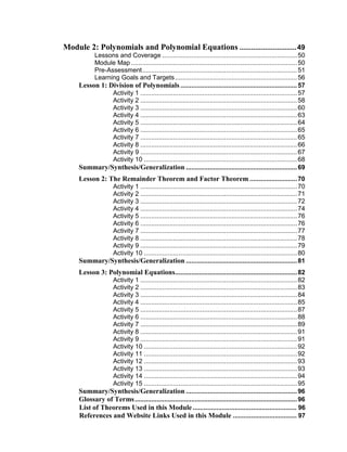 MATH GRADE 10 LEARNER'S MODULE | PDF