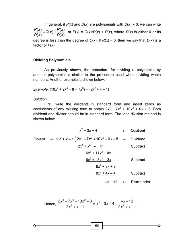 MATH GRADE 10 LEARNER'S MODULE