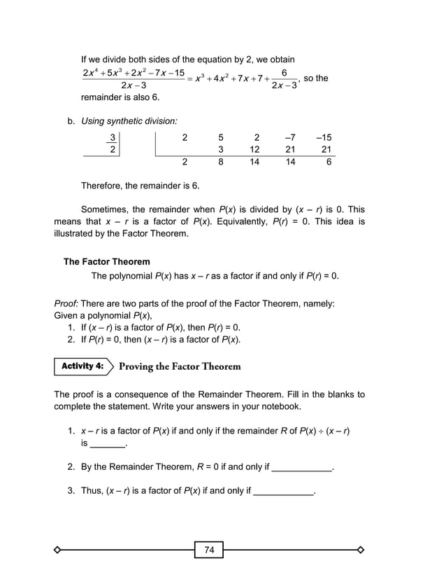 MATH GRADE 10 LEARNER'S MODULE