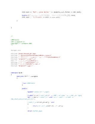 Libor Market Model C++ code | PDF