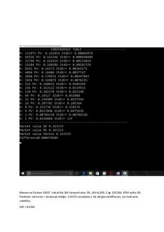 Libor Market Model C++ code | PDF