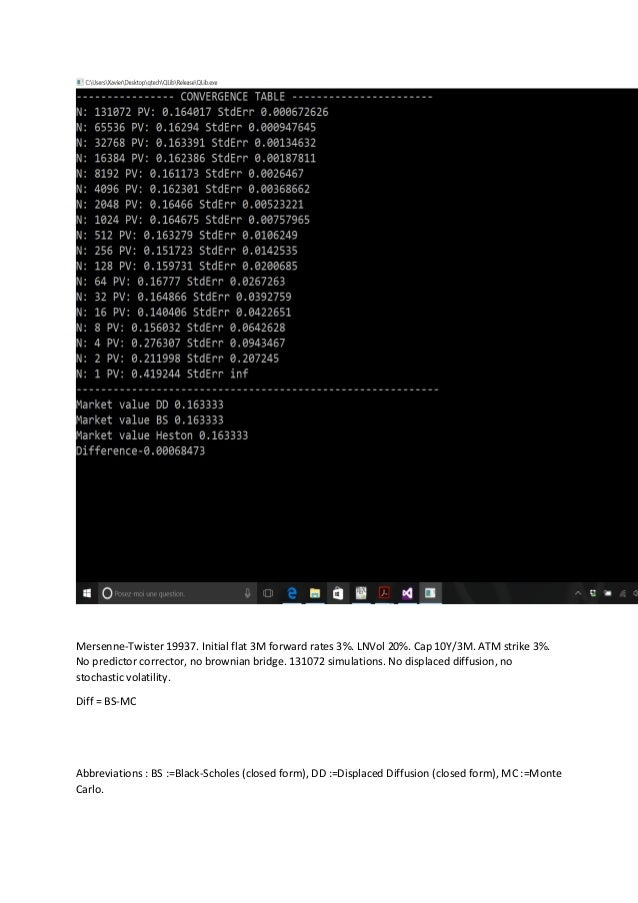 Libor Market Model C++ code | PDF