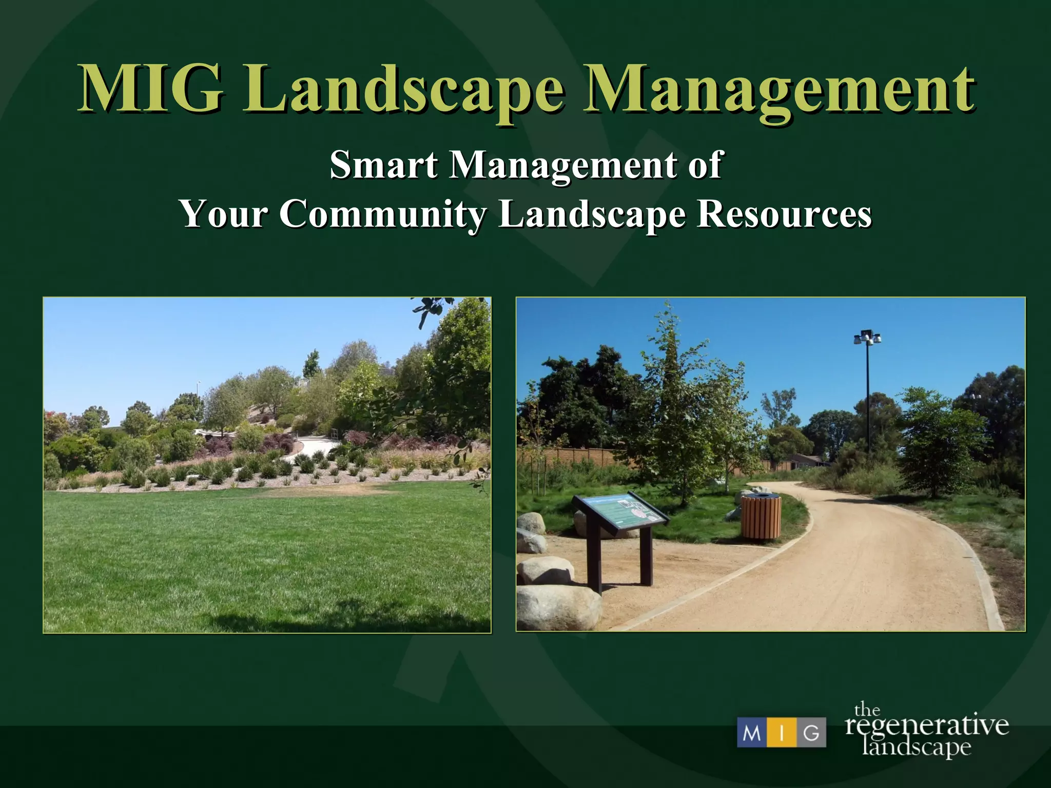 Landscape Management Maintenance | PPT