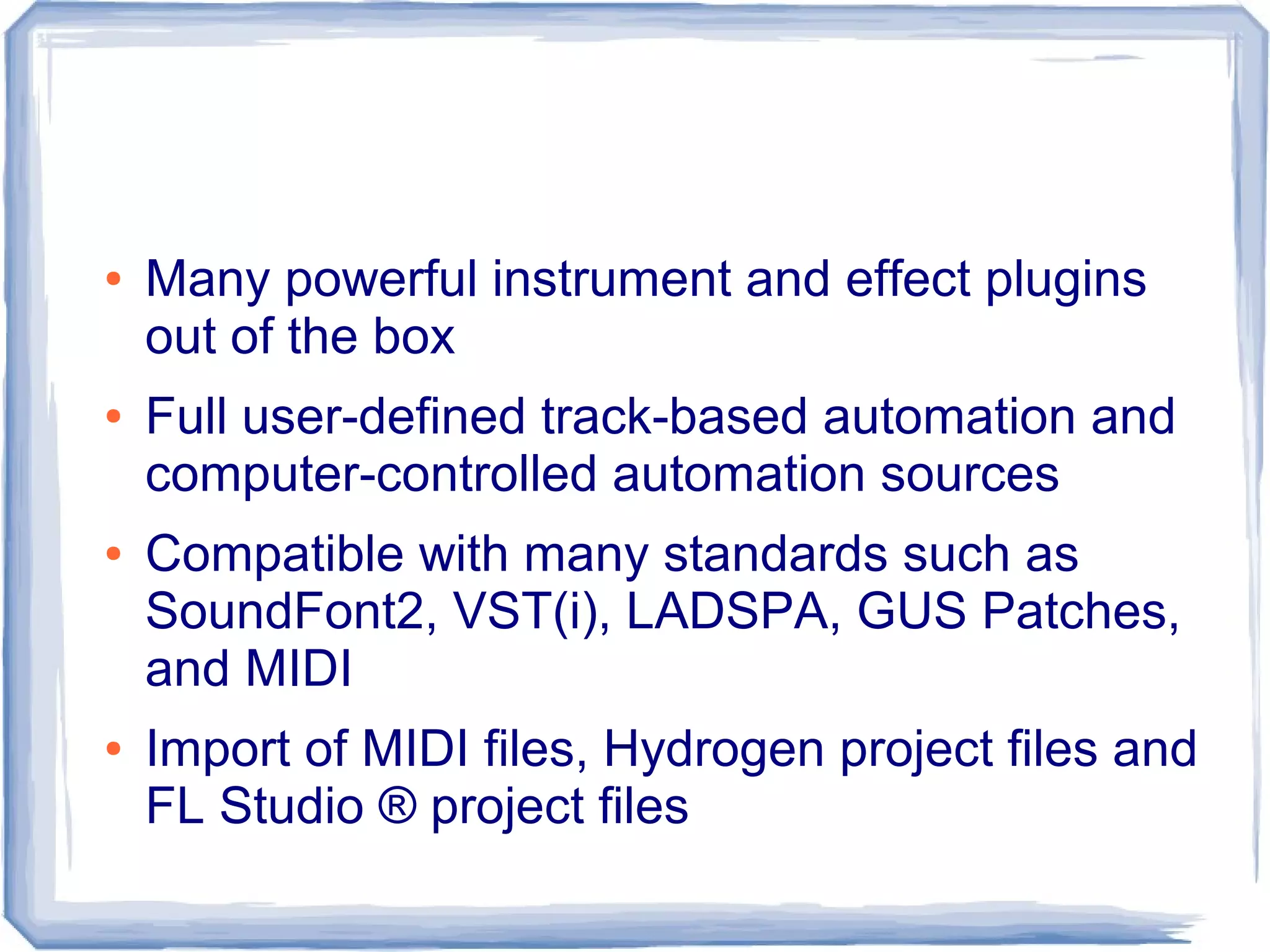 Presentation on LMMS | ODP