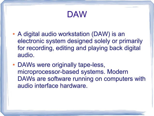 Presentation on LMMS | ODP | Digital Audio | Computer Software and Applications