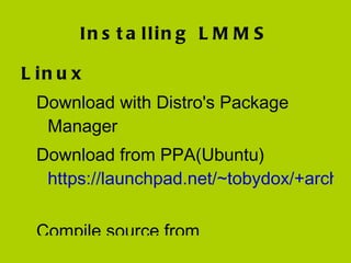 Lmms basic course presentation | ODP