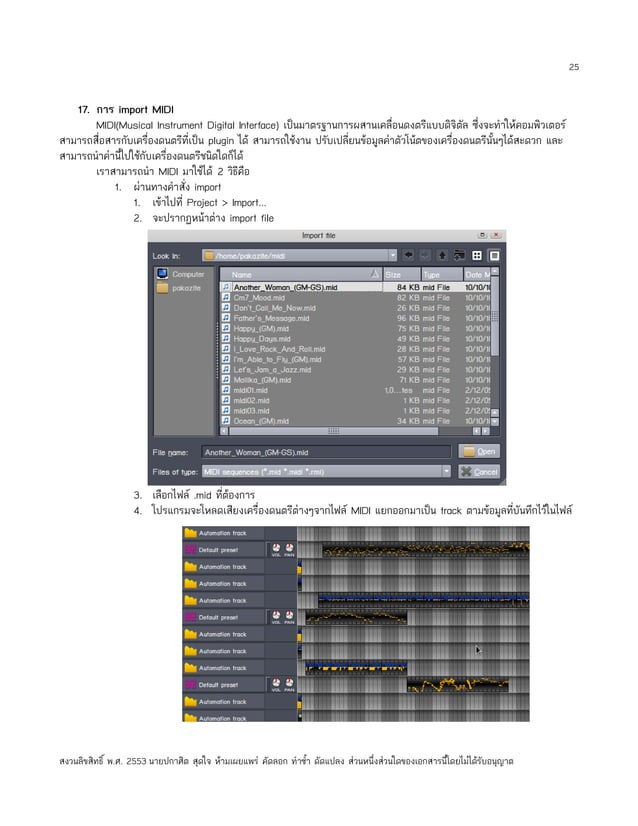 Lmms basic course manual(Thai) | PDF