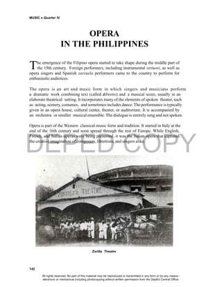 Lm music grade10_q4 | PDF