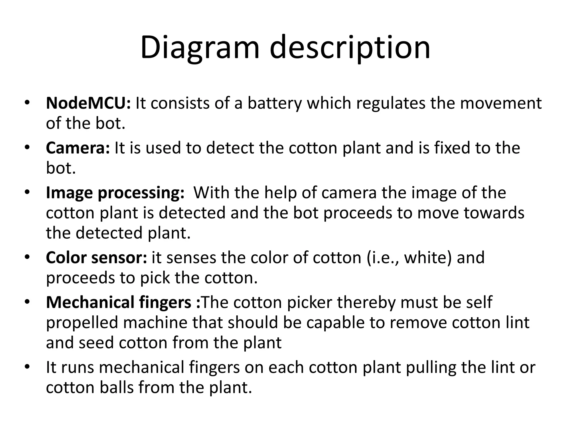 automatic cotton picker | PPT