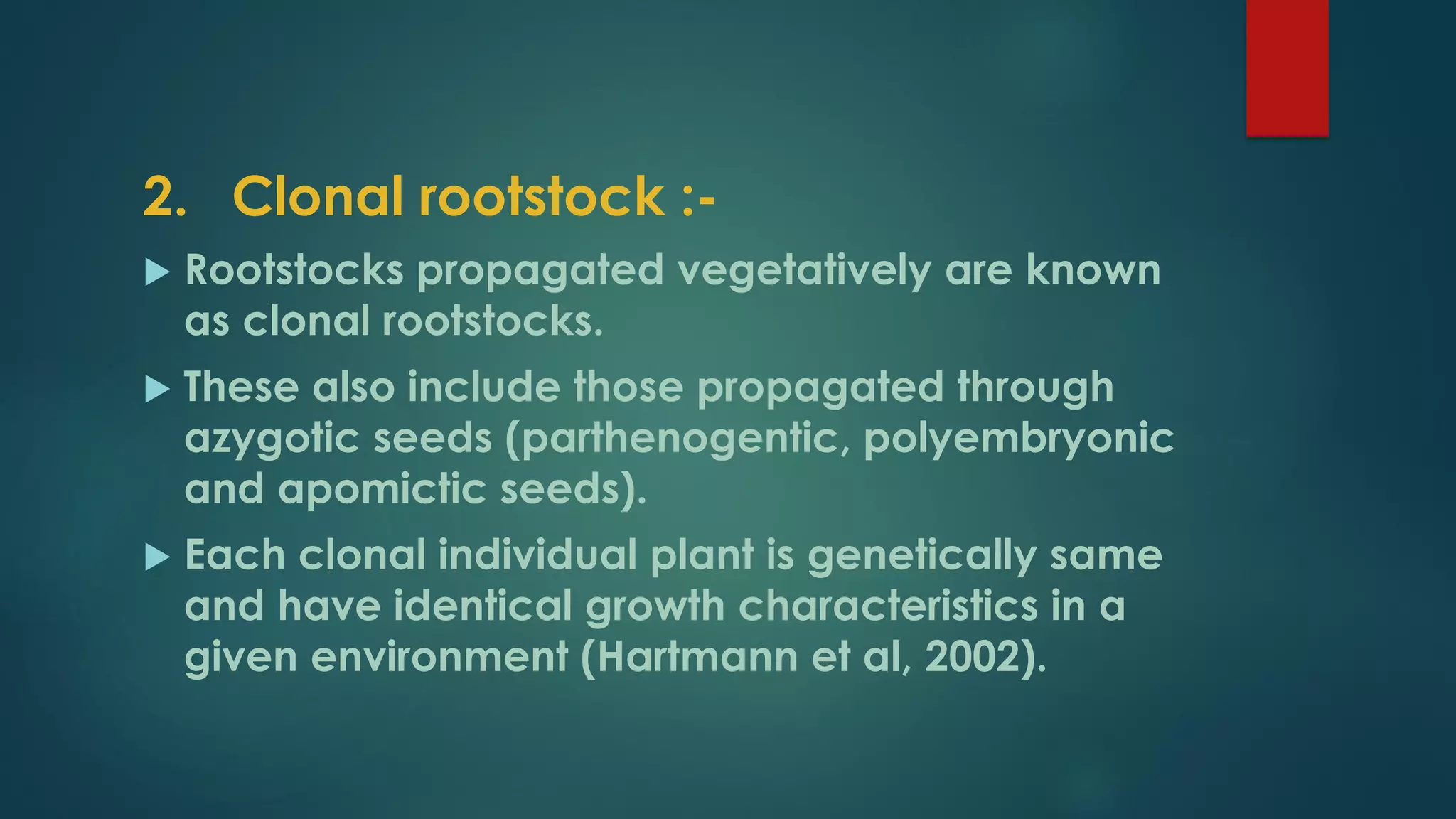 nursery production of fruit crops: definition of rootstocks and scion ...