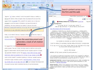 Lexis for Microsoft Office | PPT | Search | Internet