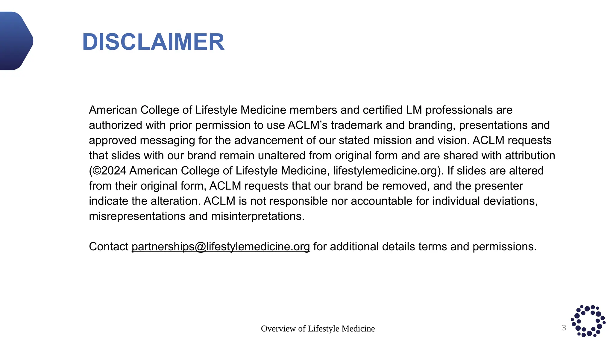 Lifestyle Medicine Overview 2025 Presentation | PPTX