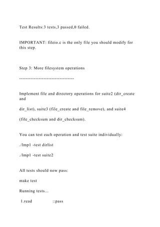 LMP1 IO and Filesystems=========================Welcome .docx