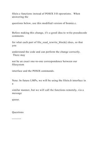 LMP1 IO and Filesystems=========================Welcome .docx