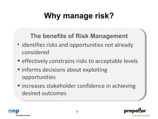 Social Enterprise Learning Toolkit (Risk Management Module) | PPT