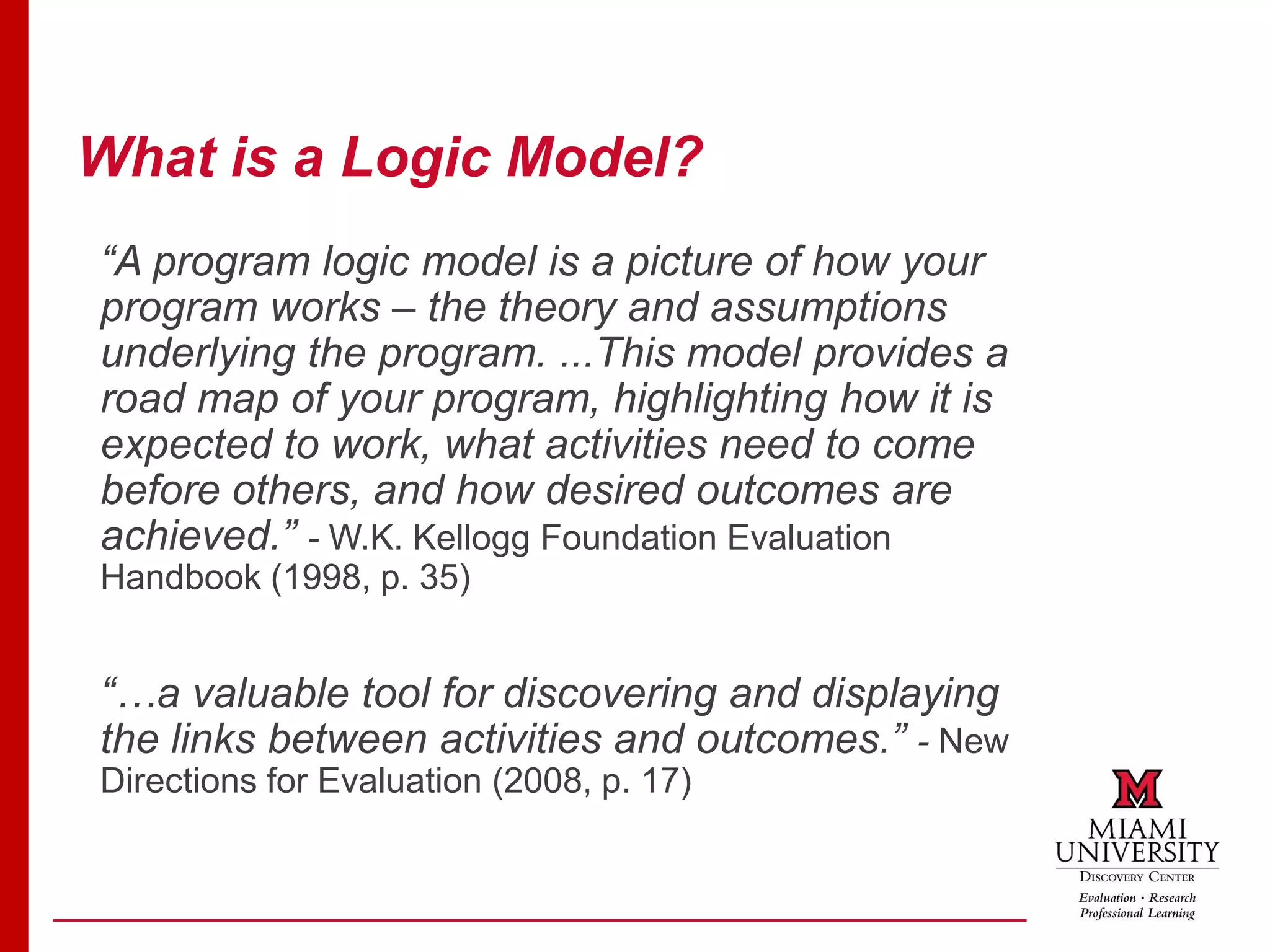 Introduction to Logic Models | PDF