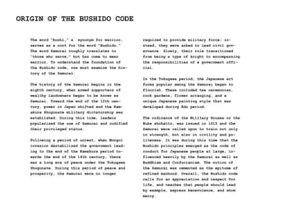 Lamar Sidwell’s code of honor inspired by the bushido code | PPT