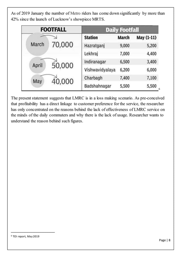 Lmrc project report | DOCX | Rail Travel | Travel Type