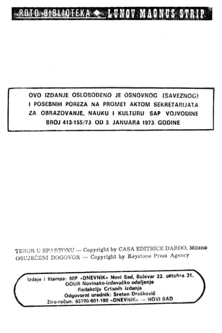 LMS 177 - Veliki Blek - Teror u Spartonu | PDF