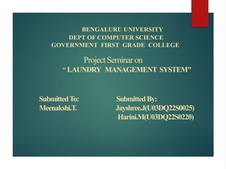 Laundry management system/12357575408454 | PPTX